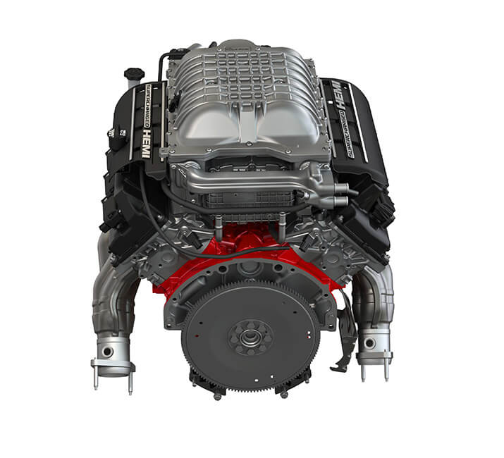 supercharged engine hellcat